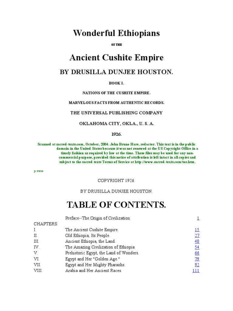 The Wonderful Ethiopians of The Ancient Kushite Empire | PDF | Ancient ...