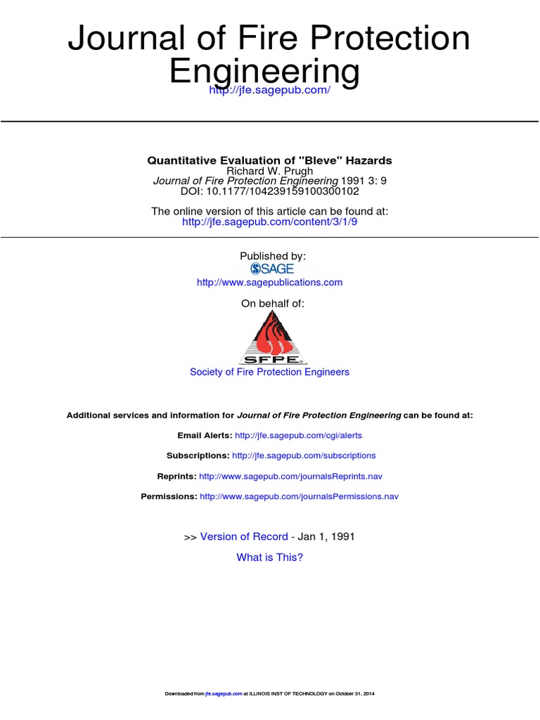 Prugh Model | Download Free PDF | Explosion | Pressure