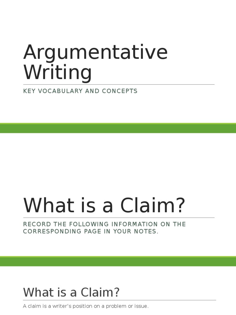 Crafting Effective Argumentative Claims | PDF | Argument | Logic