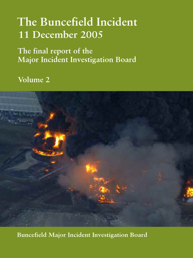 Buncefield Final Report | PDF | Emergency Management | Traffic Collision
