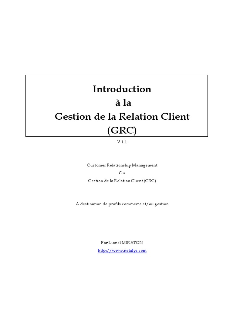 Introduction GRC | PDF