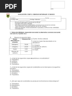 Prueba sobre Capas de la Tierra | PDF | Tierra | Suelo