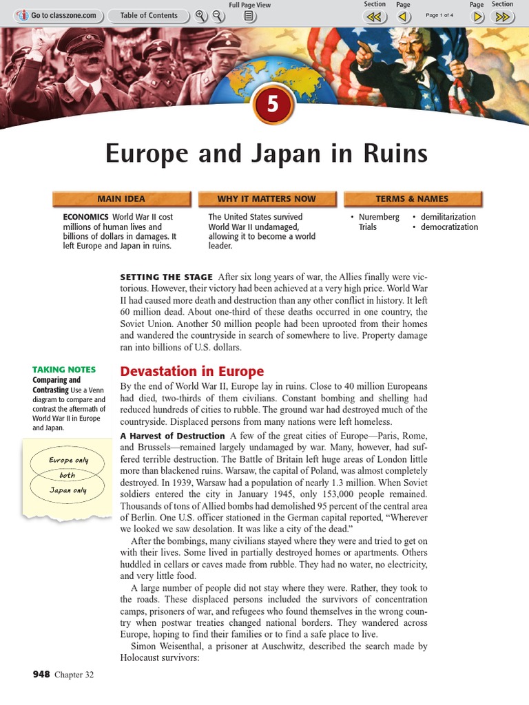 Aftermath of WWII: Europe and Japan | PDF | Empire Of Japan | Nazi Germany