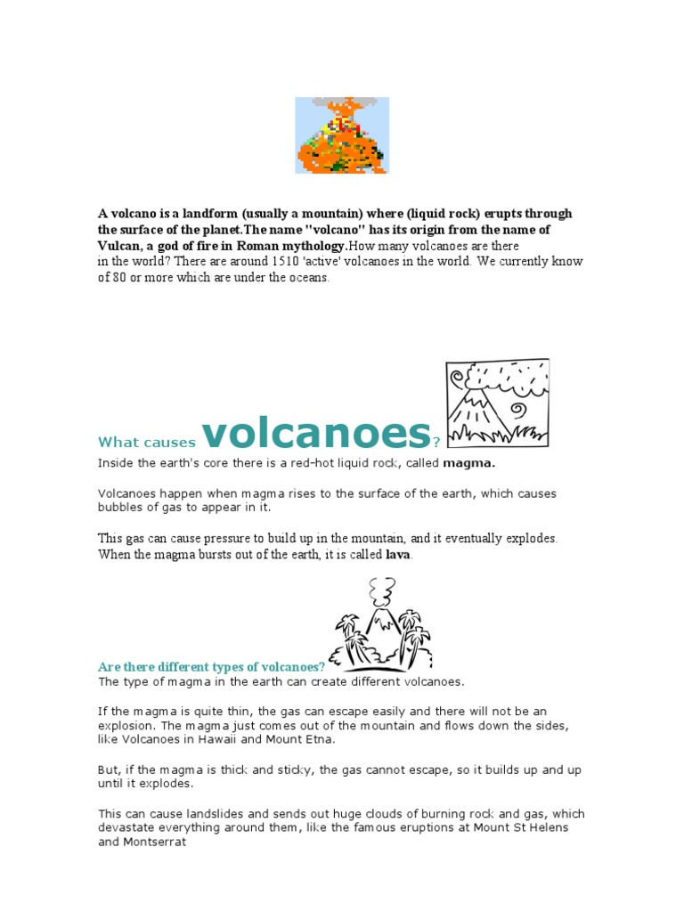 What Causes Volcanoes | PDF | Volcano | Lava
