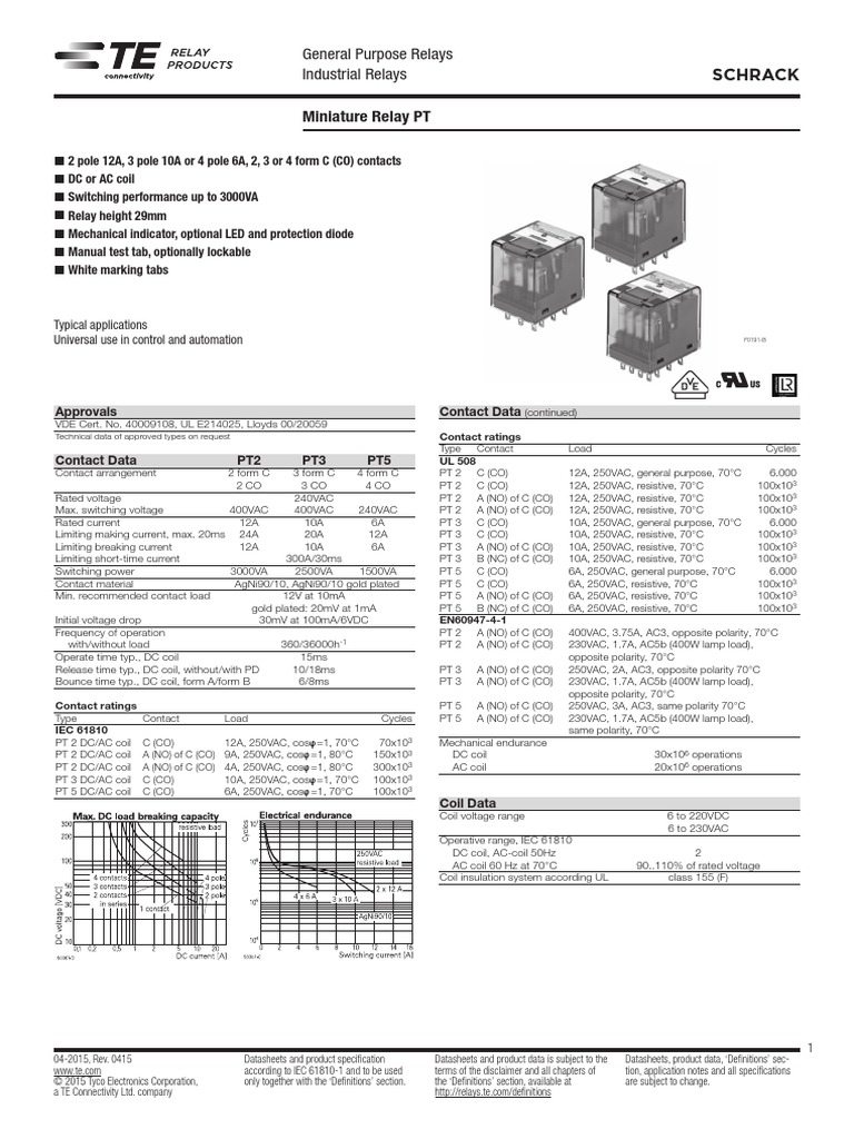 Reles Finder Catalogo | PDF | Relay | Electrical Connector