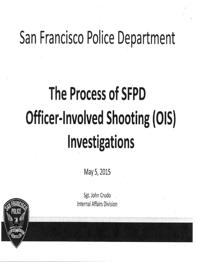 SFPD OIS Investigations Process | PDF