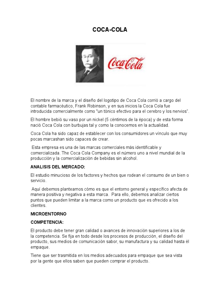 COCA - Cola | PDF | Coca Cola | Marketing