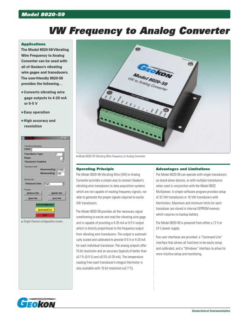 Frequency To Analog Converter | PDF | Programmable Logic Controller ...
