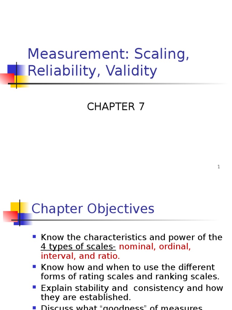 Understanding Measurement Scales in Research | PDF | Validity ...