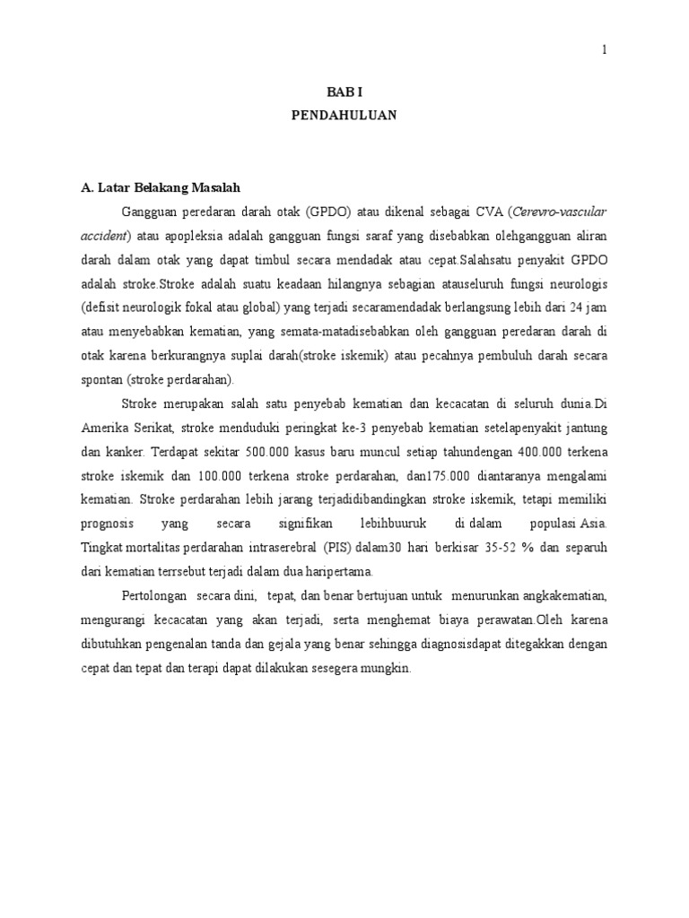 Perdarahan Intraserebral | PDF | Perjalanan | Kesehatan Holistik