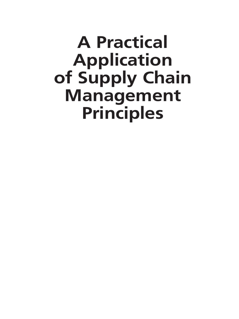 Practical Application | PDF | Supply Chain Management | Supply Chain