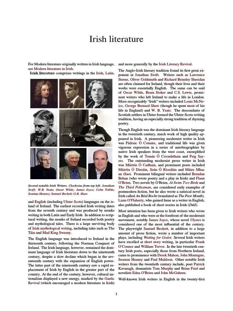 Irish Literature | PDF | Irish Literature | Irish Poetry