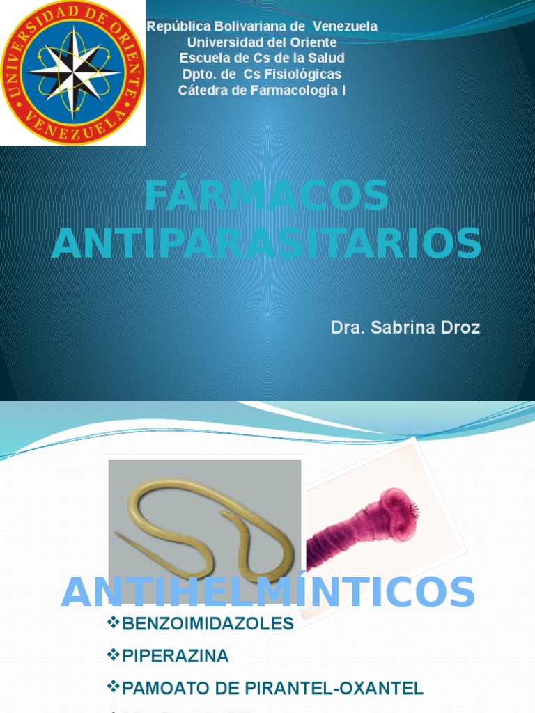 Farmacología de antiparasitarios y protozoarios intestinales | PDF ...
