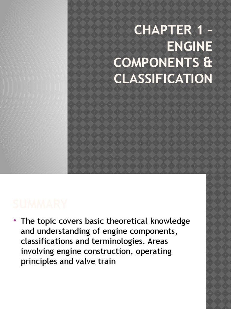 Engine Components and Nomenclature | PDF | Internal Combustion Engine ...