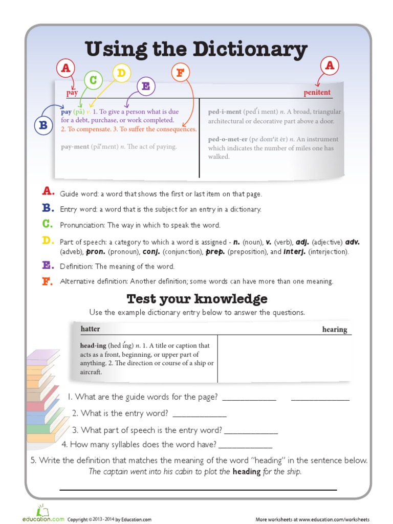 Use of Dictionary 1° | PDF | Part Of Speech | Adjective