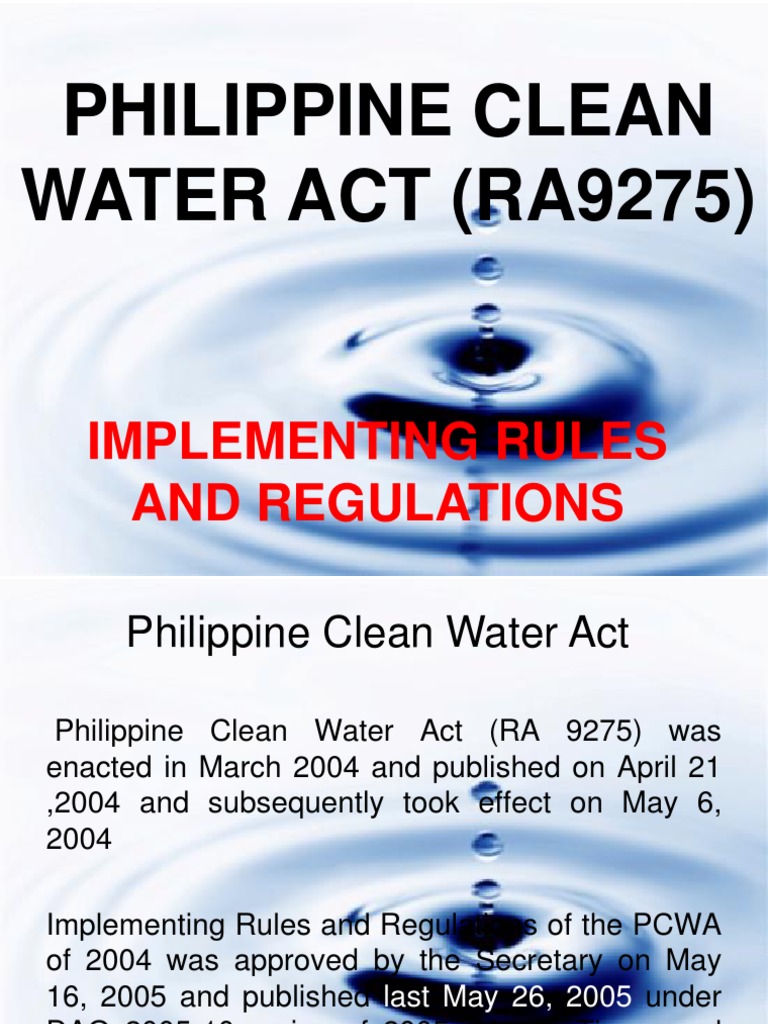 Clean Water Act | Water Pollution | Clean Water Act