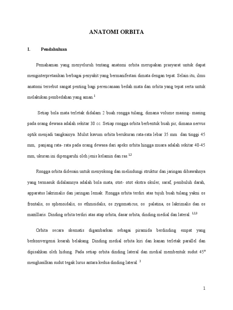 Struktur dan Embriologi Orbita Mata | PDF | Kesehatan Holistik