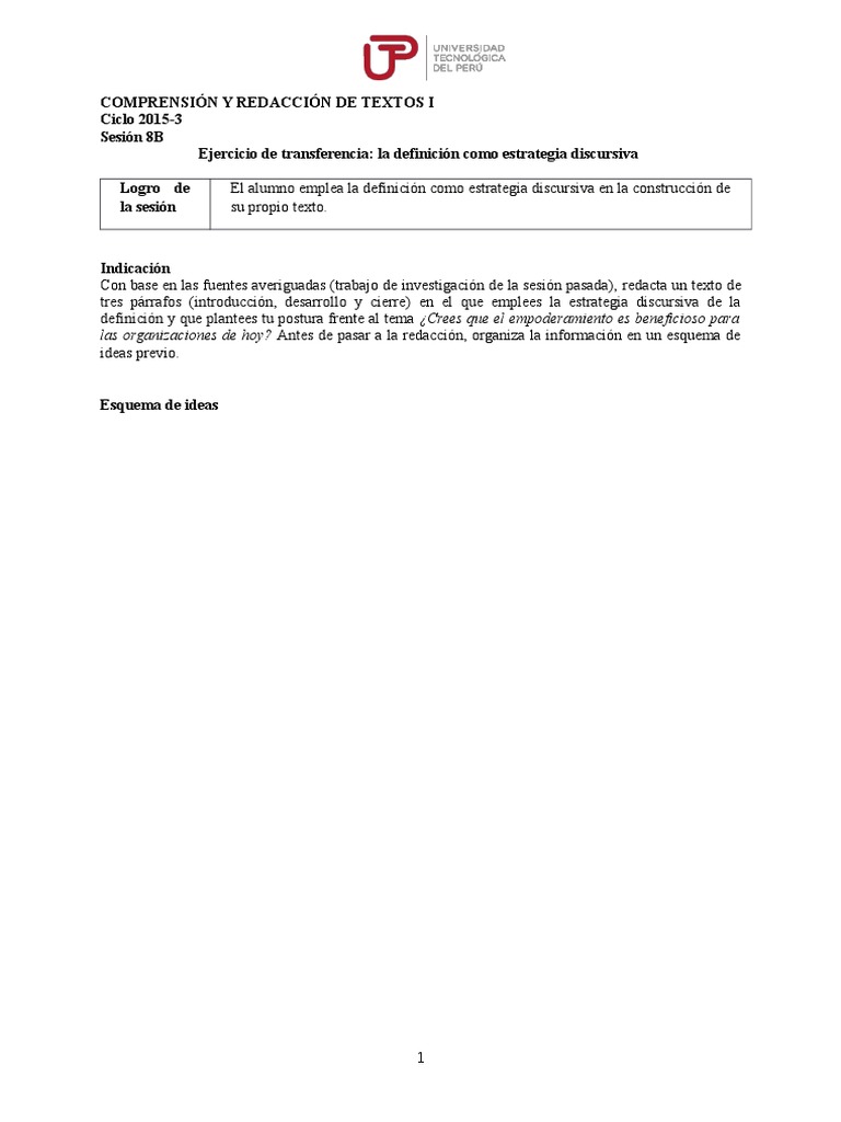 8B-ZZ03 La Definici - N Transferencia - Material - Comprensi - N y Redacci - N de Textos I 24282 ...