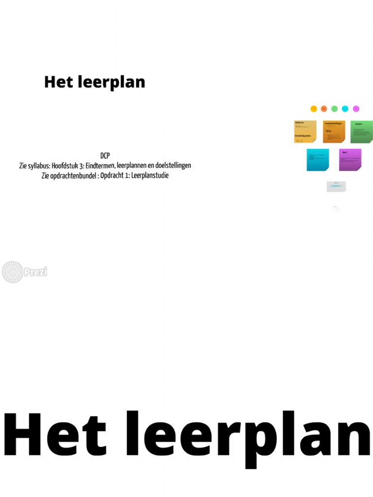 Het Leerplan | PDF