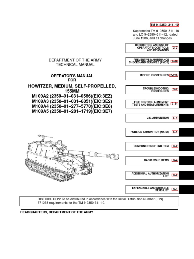 TM - 9 2350 311 10 PDF | PDF | Military Technology | Firearms