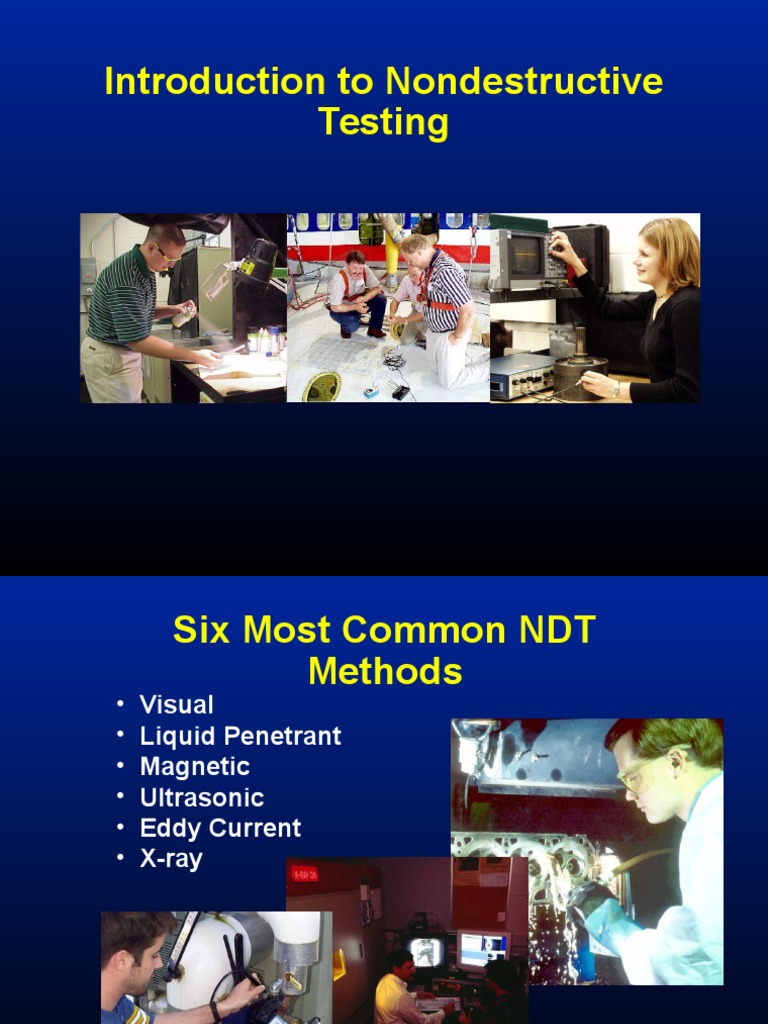 Introduction To Nondestructive Testing | PDF | Electromagnetic ...