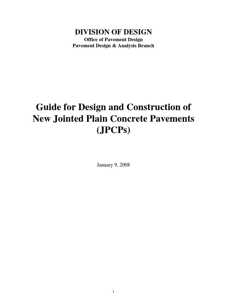 JPCP Design Construction Guide | PDF | Road Surface | Drainage