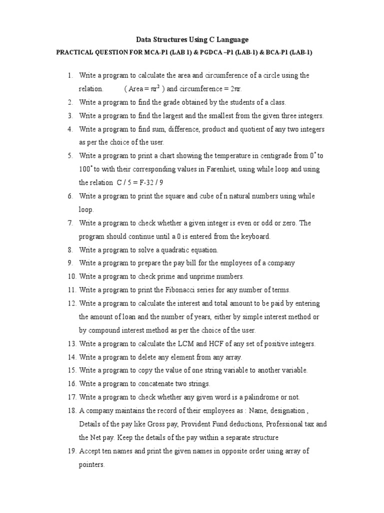 MCA Practical Exercises | PDF | C++ | String (Computer Science)