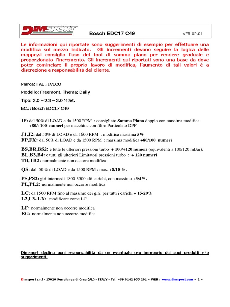 Bosch Edc17c49 Fal-Iveco | PDF