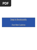 Sheetmetal Design Guidelines | PDF | Sheet Metal | Metalworking