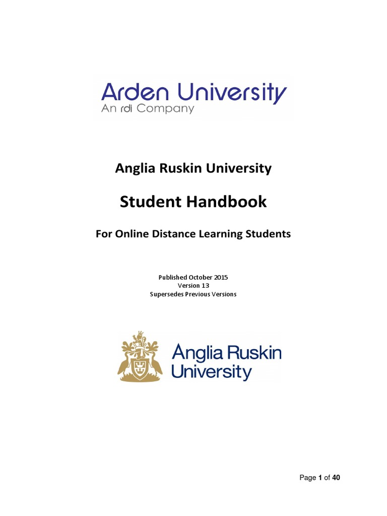 ARU Student Handbookv9 | PDF | Educational Assessment | Plagiarism