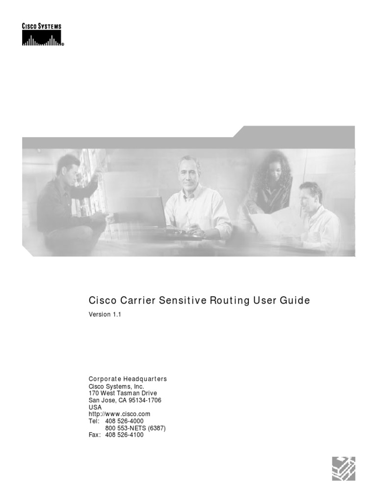 Cisco Carrier Sensitive Routing User Guide | PDF | Boolean Data Type ...