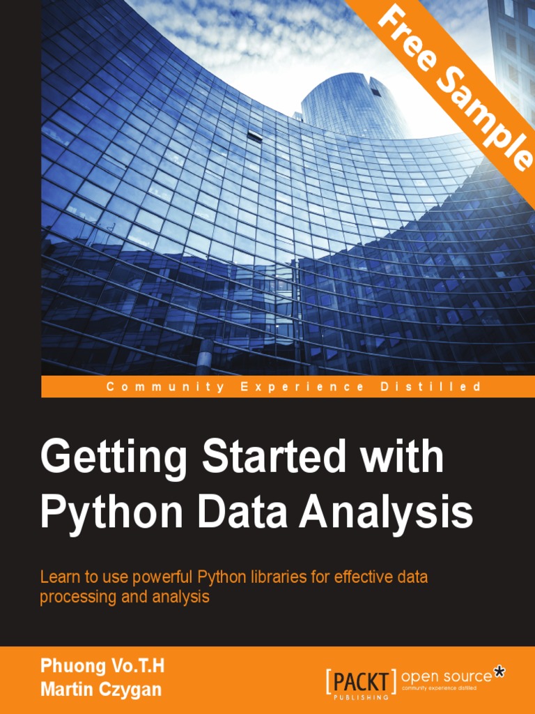 Getting Started With Python Data Analysis Sample Chapter