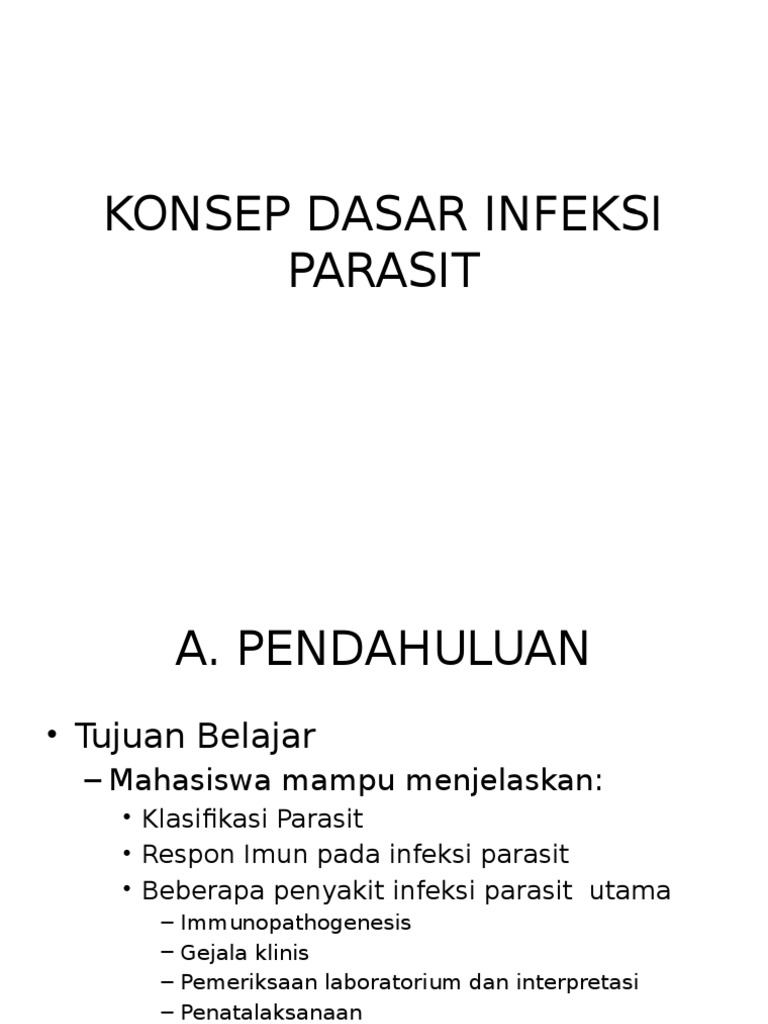 Prinsip Dasar Infeksi Parasit | PDF | Malaria | Plasmodium Falciparum