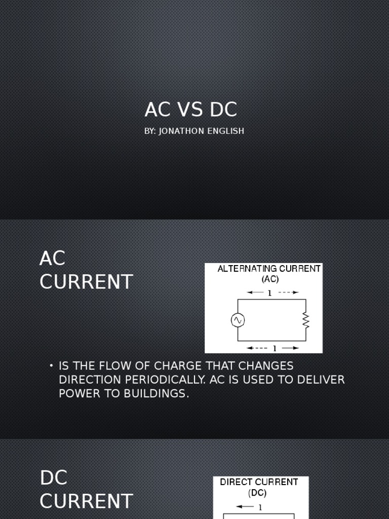 Ac Vs DC Currents Robotics | PDF | Alternating Current | Direct Current