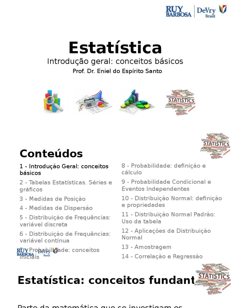 Introdução Geral A Estatistica. Conceitos Básicos | PDF