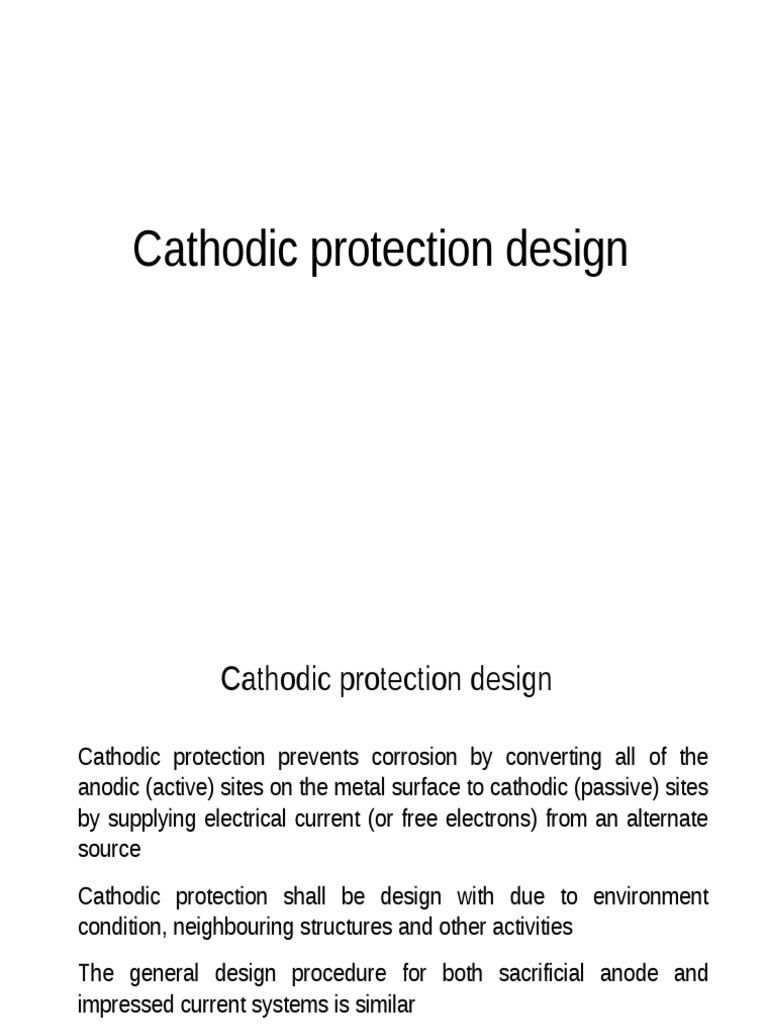 Cathodic Protection Design | PDF | Corrosion | Soil