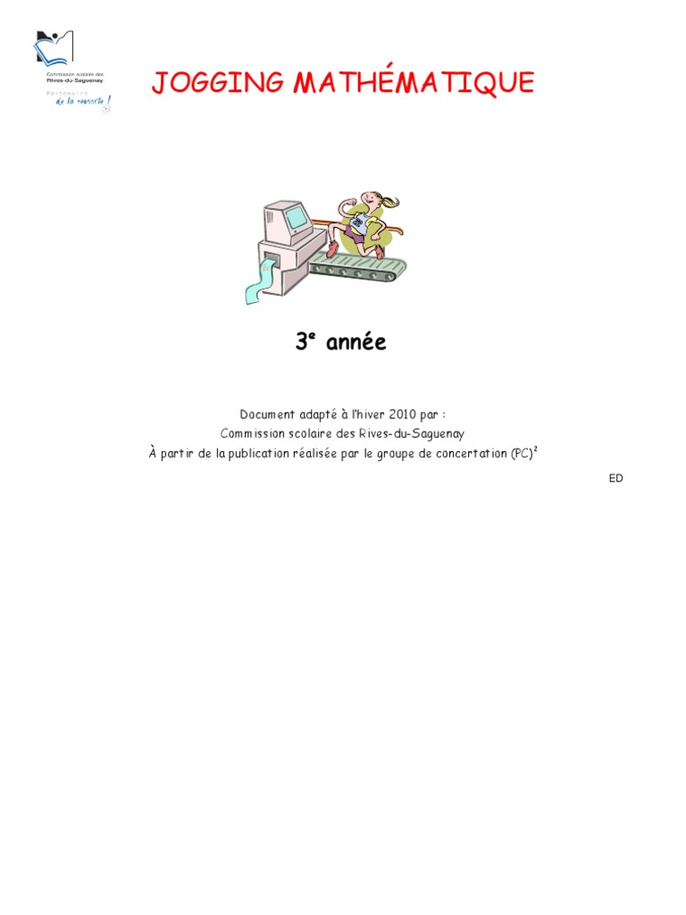 Jogging Mathematique 3e Annee | PDF | Unité de mesure | Notation