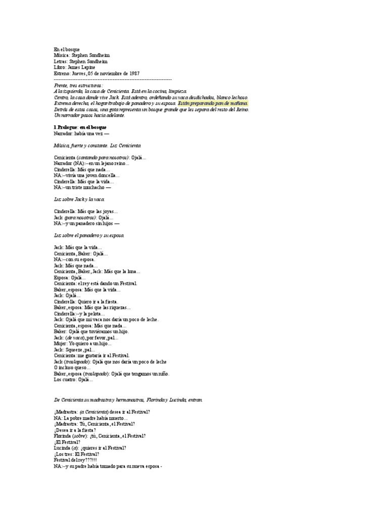 En El Bosque GUION | Rapunzel | Lobo gris