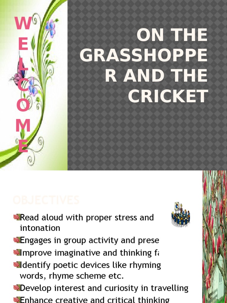 Exploring Keats' "Grasshopper and Cricket" | PDF | John Keats | Poetry
