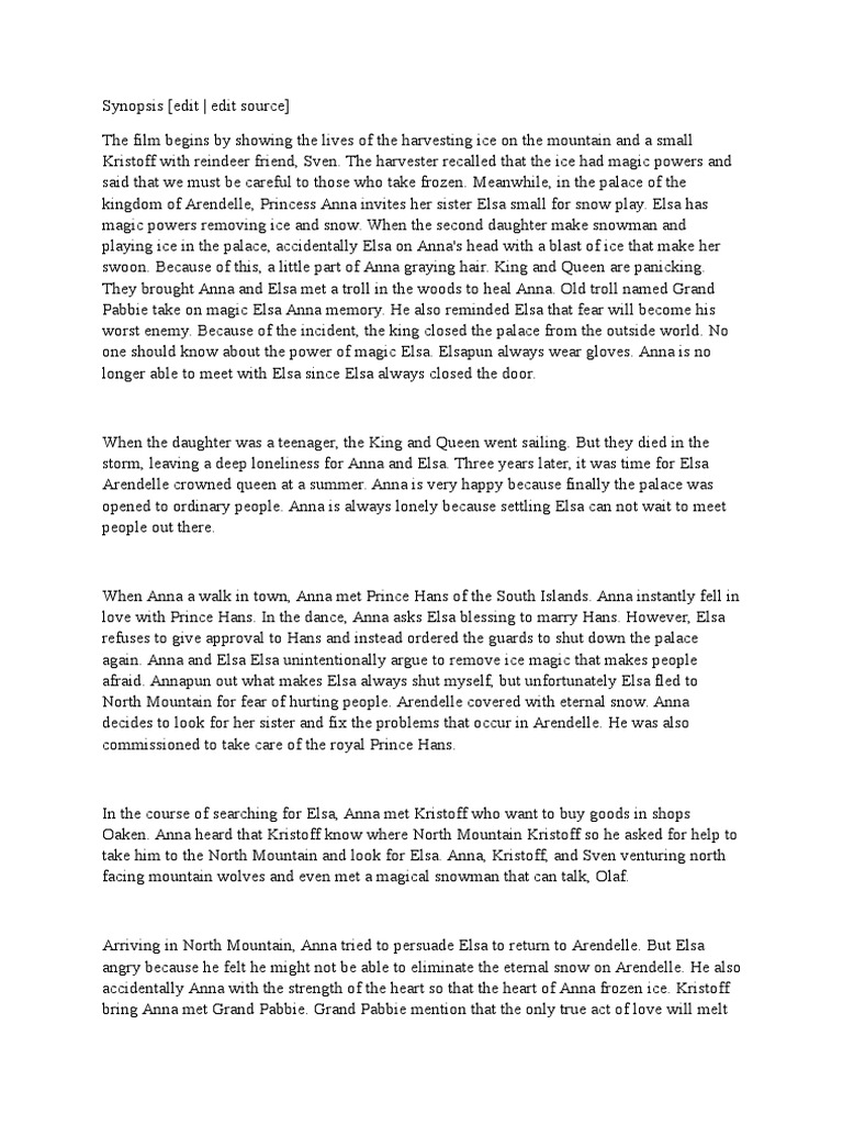 Synopsis FROZEN