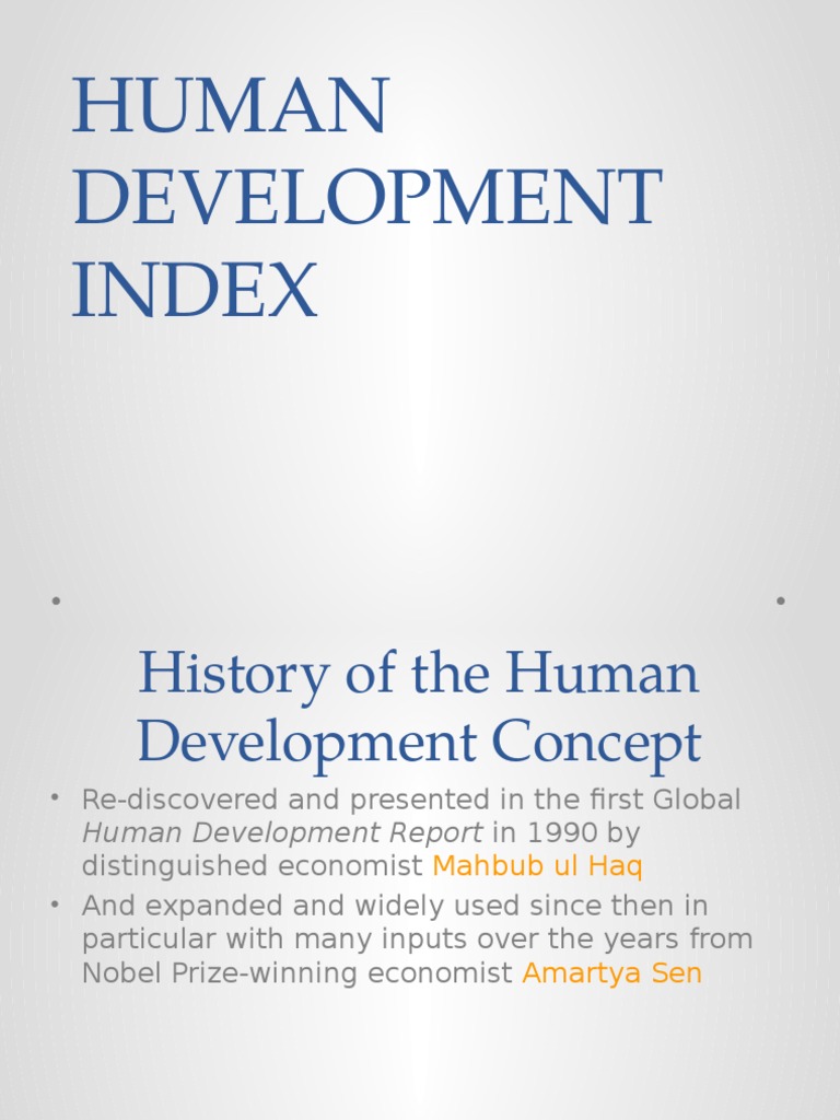 Human Development Index | PDF | Human Development Index | Economics