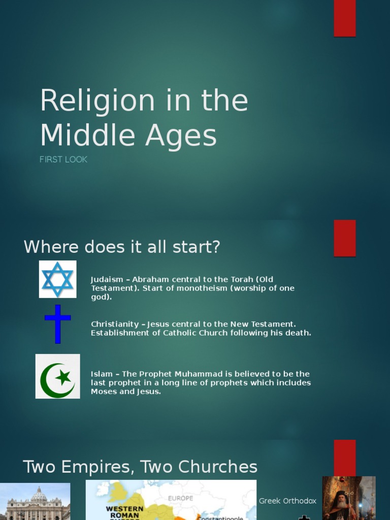 Chapter 1 - Religion in The Middle Ages | PDF | Middle Ages | Catholic ...