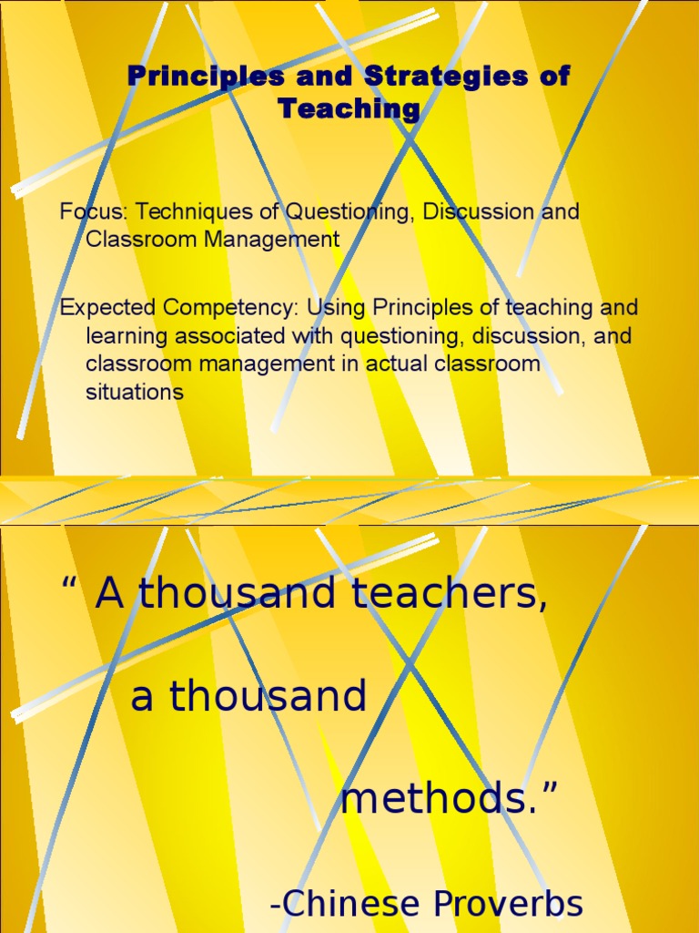 Classroom Discussion Techniques Explained | PDF | Educational ...