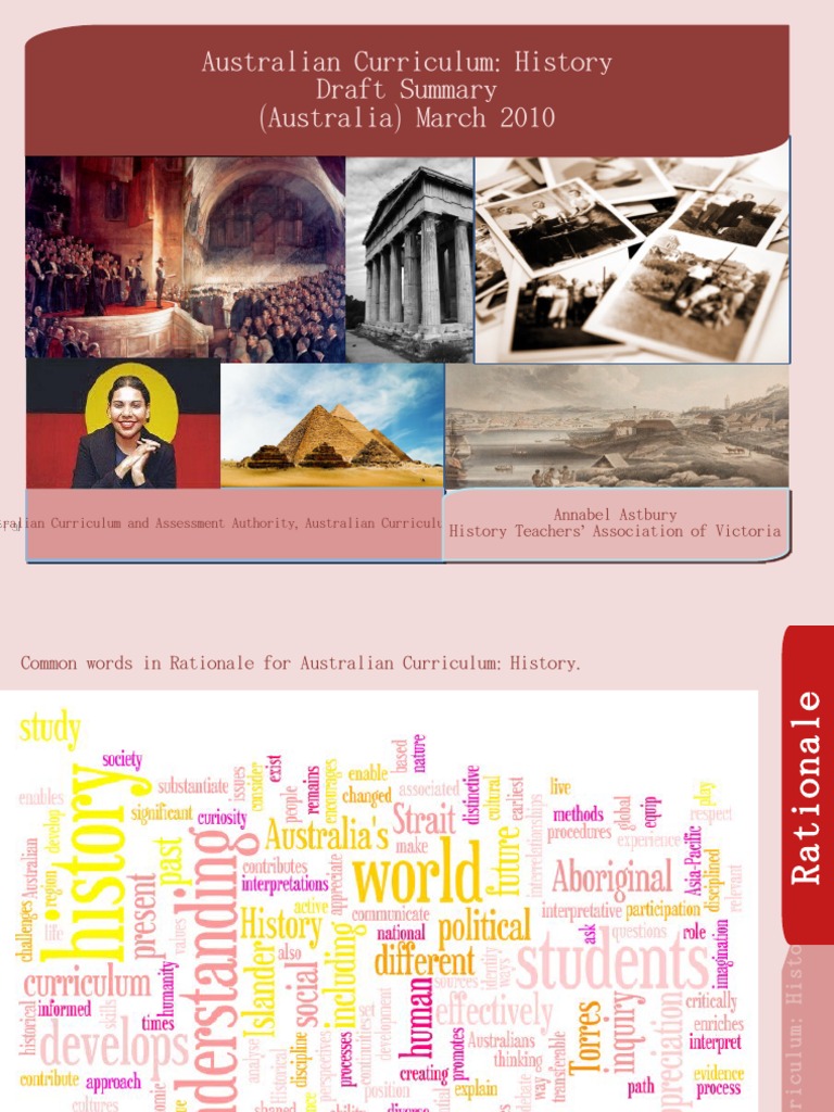 Draft Summary Australian Curriculum History | PDF | Australia | Curriculum