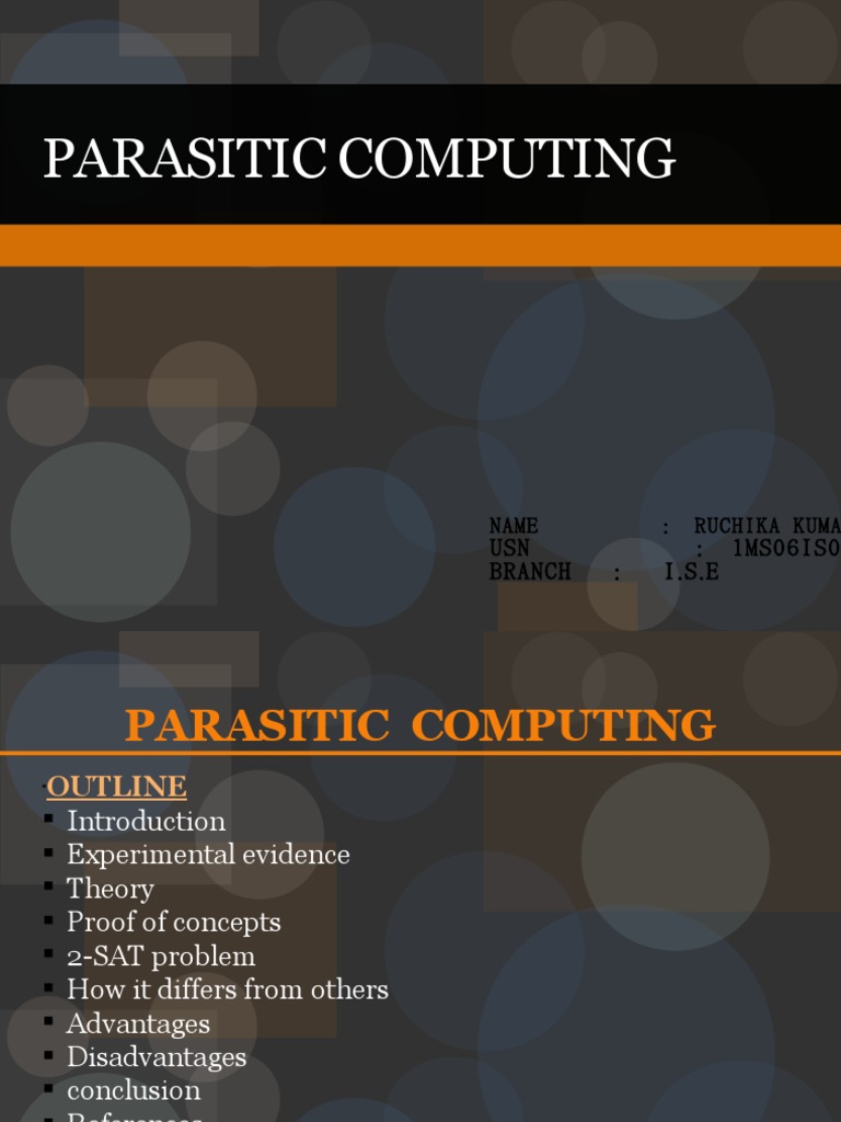 Parasitic Computing:: USN 1MS06IS062: - . Branch ISE | PDF | Transmission Control Protocol ...