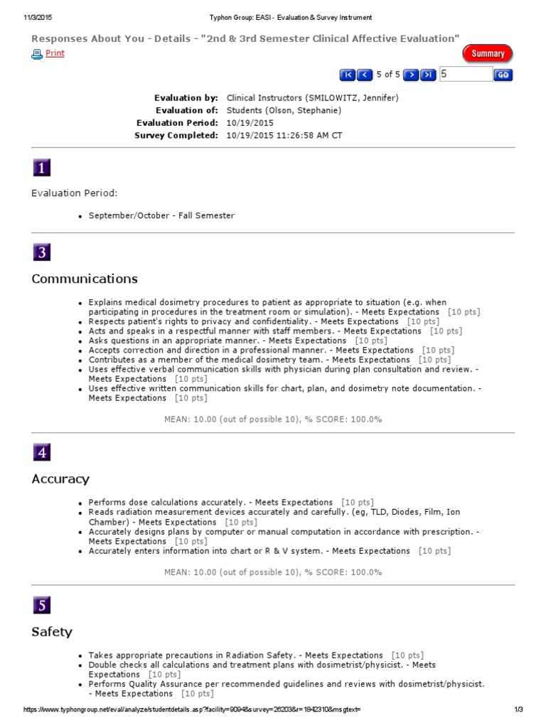 Typhon Group Easi - Evaluation Survey Instrument | PDF | Dosimetry | Radiation Protection