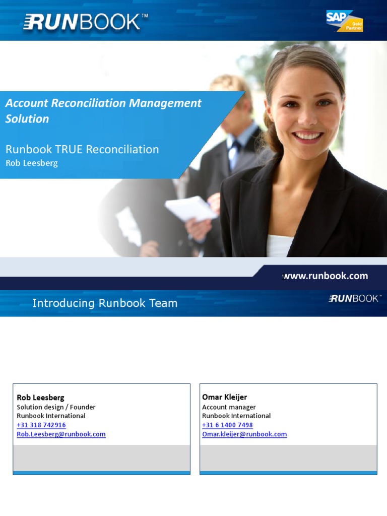Runbook TRUE Rec Standard Presentation | PDF | Sap Se | Enterprise ...