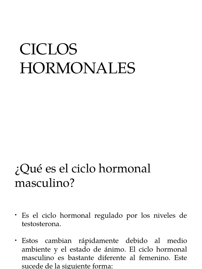 Ciclos Hormonales Pdf Ciclo Menstrual Reproducción Sexual