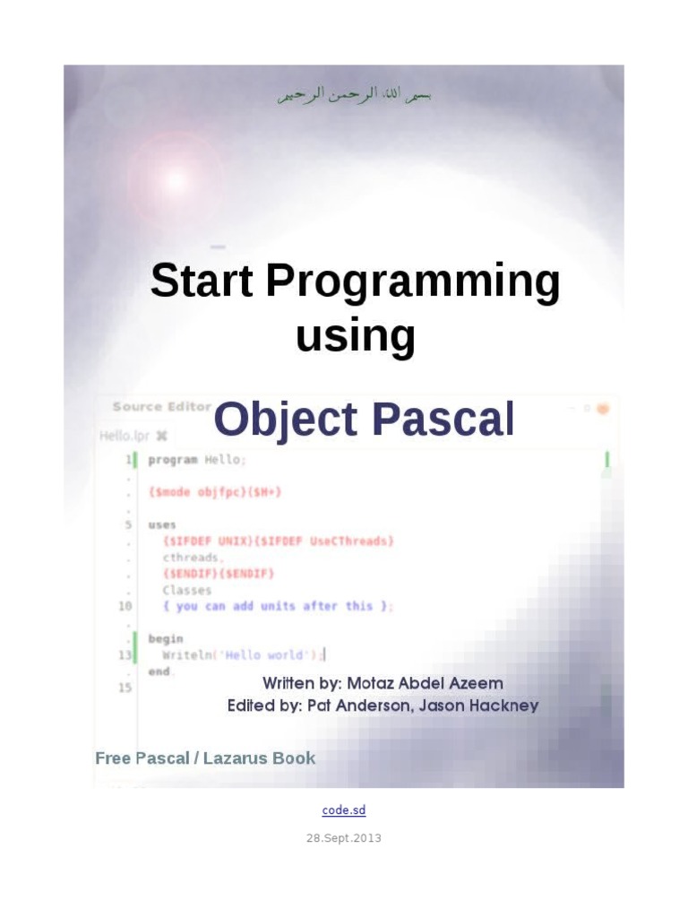 Start Prog Using Pascal | PDF | Control Flow | Subroutine
