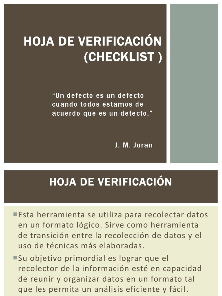 Hoja de Verificación (Checklist) | Descargar gratis PDF | Hoja ...